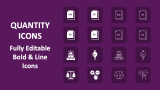 Quantity Icons for PowerPoint and Google Slides - PPT Slides