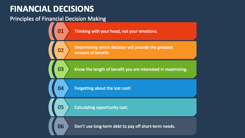 Financial Decisions PowerPoint Presentation Slides - PPT Template