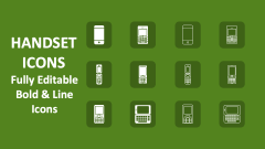 Handset Icons for PowerPoint and Google Slides - PPT Slides