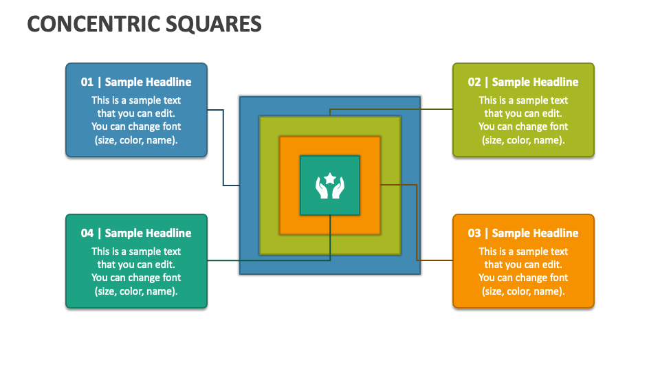Concentric Squares PowerPoint Presentation Slides - PPT Template Concentric Squares PowerPoint Presentation Slides - PPT Template