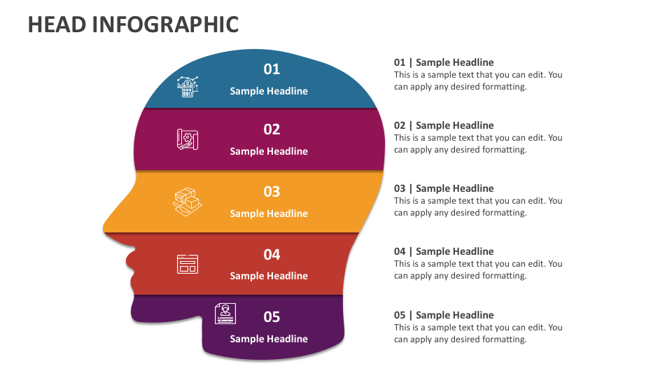 Head Infographic PowerPoint Presentation Slides - PPT Template