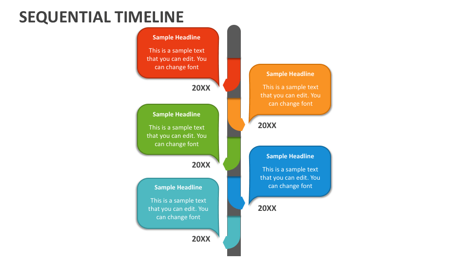 Sequential Timeline PowerPoint Presentation Slides - PPT Template