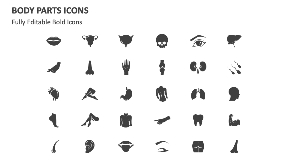 Body Parts Icons for PowerPoint and Google Slides - PPT Slides