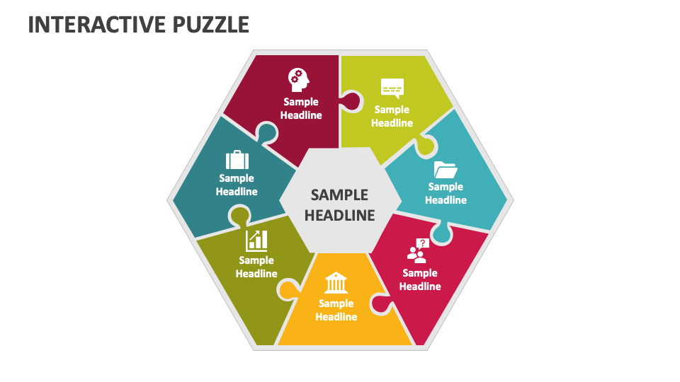 Interactive Puzzle PowerPoint and Google Slides Template - PPT Slides