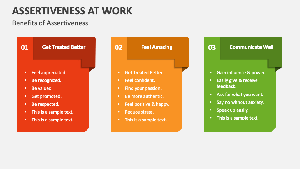 Assertiveness at Work PowerPoint and Google Slides Template - PPT Slides