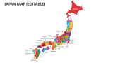 Japan Map PowerPoint Presentation Slides - PPT Template