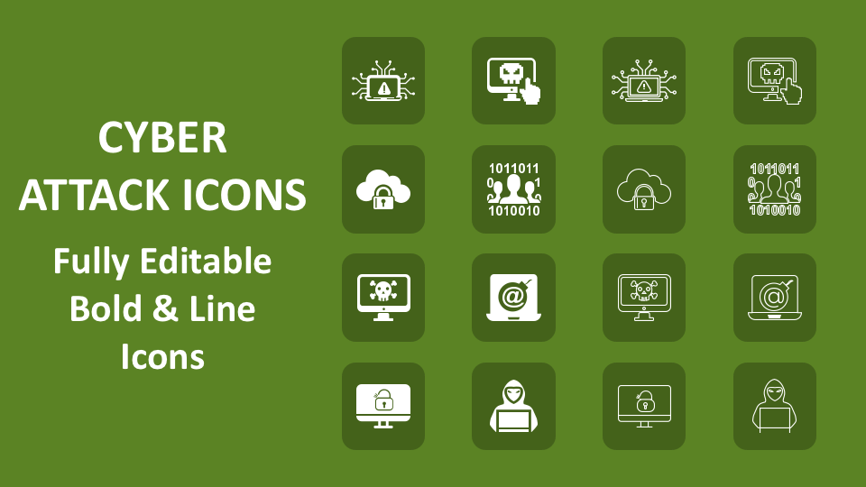 Cyber Attack Icons PowerPoint Presentation Slides - PPT Template