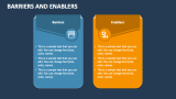 Barriers and Enablers PowerPoint and Google Slides Template - PPT Slides