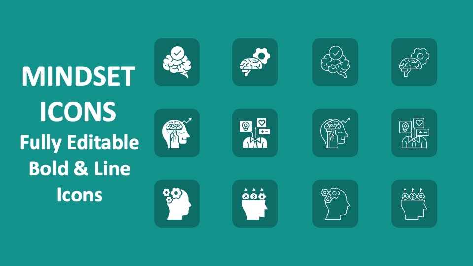 Mindset Icons for PowerPoint and Google Slides - PPT Slides