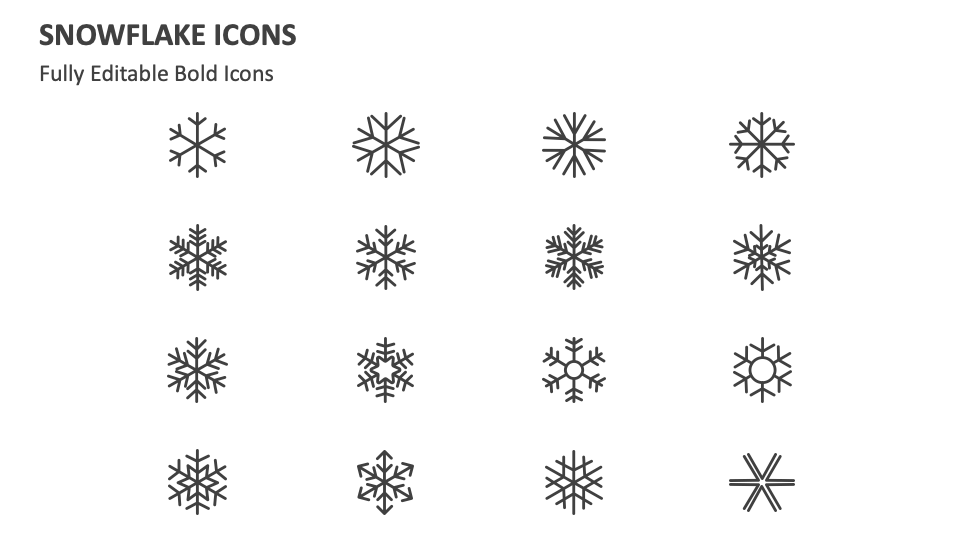 Snowflake Icons for PowerPoint and Google Slides - PPT Slides