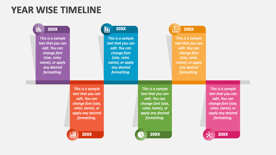 Year Wise Timeline PowerPoint and Google Slides Template - PPT Slides