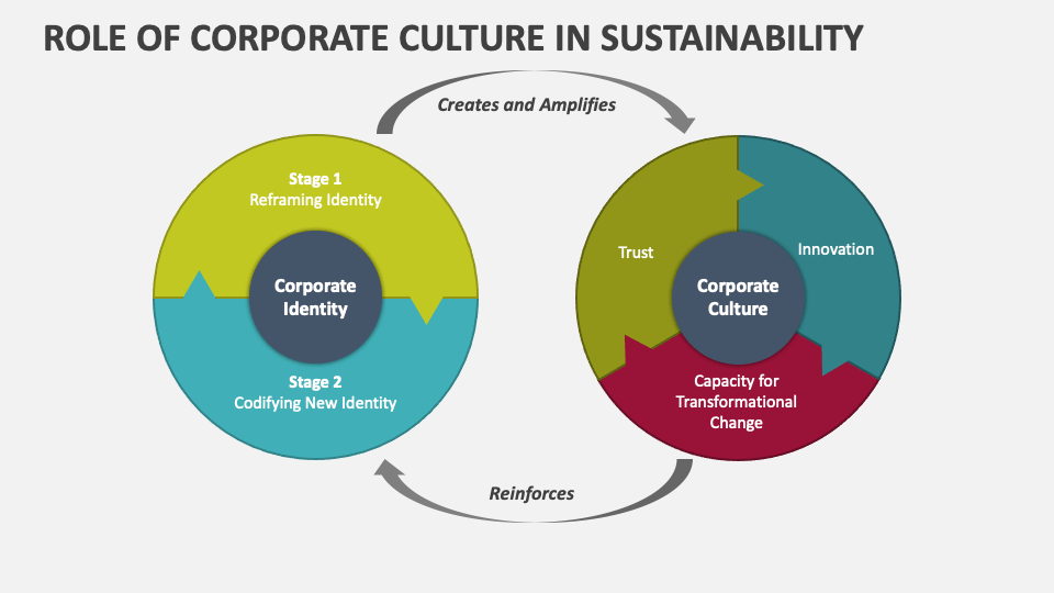 Role of Corporate Culture in Sustainability PowerPoint and Google Slides Template - PPT Slides