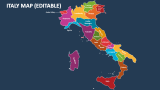 Italy Map PowerPoint Presentation Slides - PPT Template