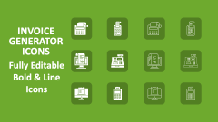 Invoice Generator Icons for PowerPoint and Google Slides - PPT Slides