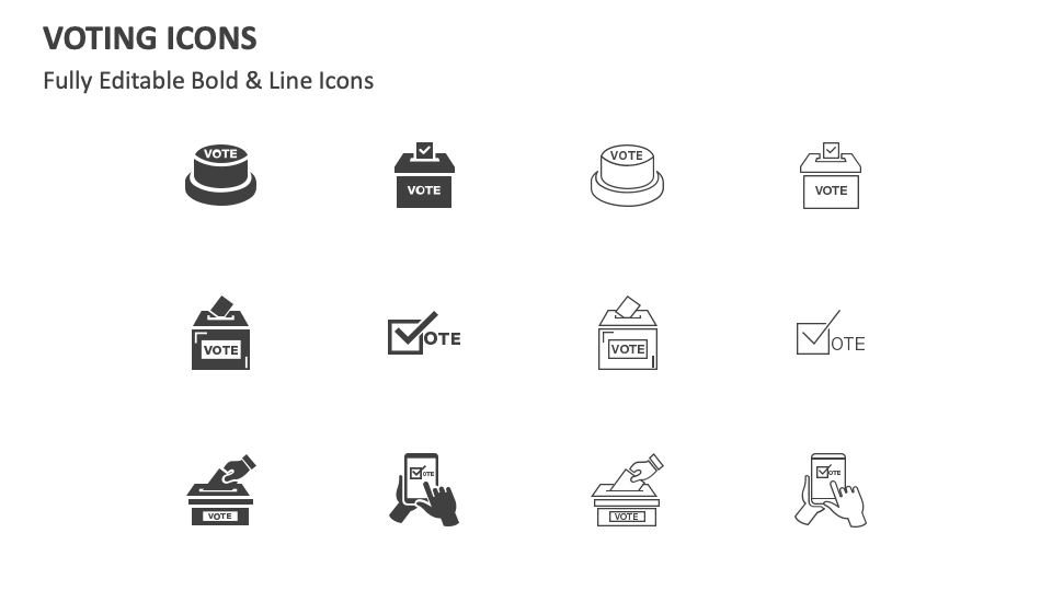 Voting Icons for PowerPoint and Google Slides - PPT Slides