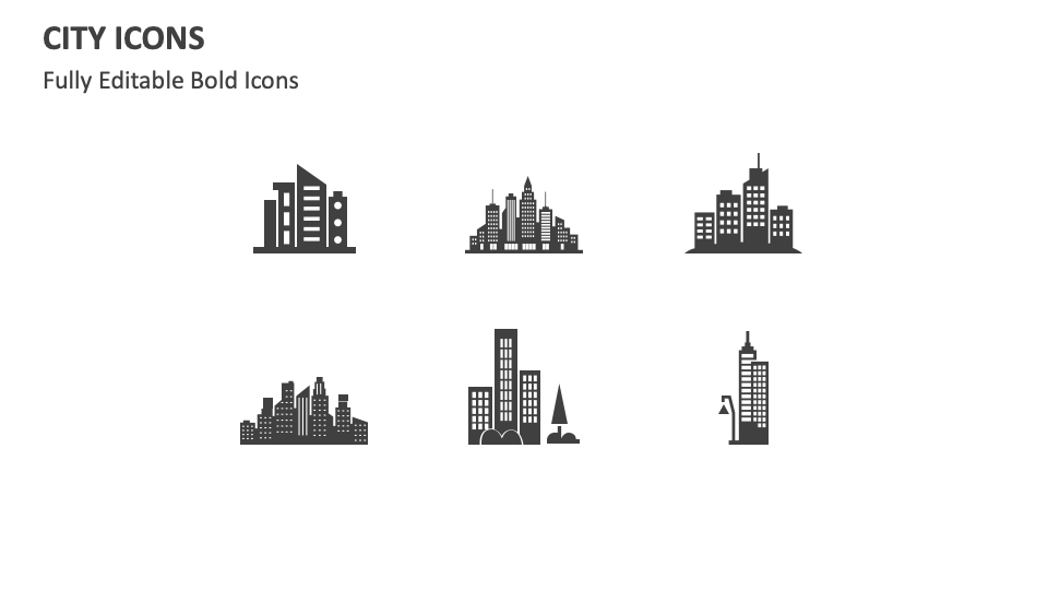 City Icons for PowerPoint and Google Slides - PPT Slides