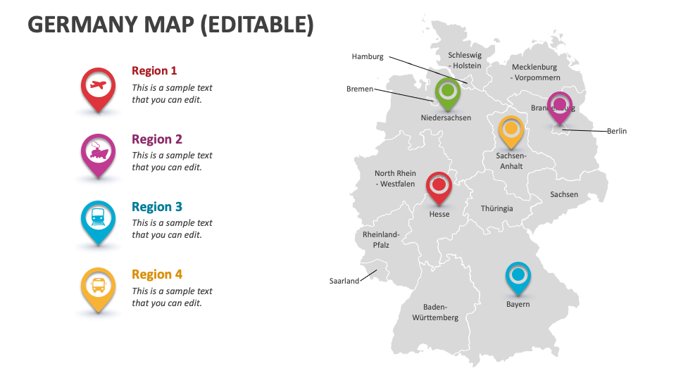 Germany Map Powerpoint Presentation Slides Ppt Template