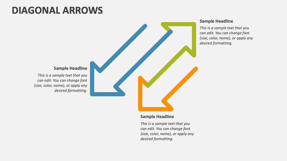 Diagonal Arrows PowerPoint and Google Slides Template - PPT Slides