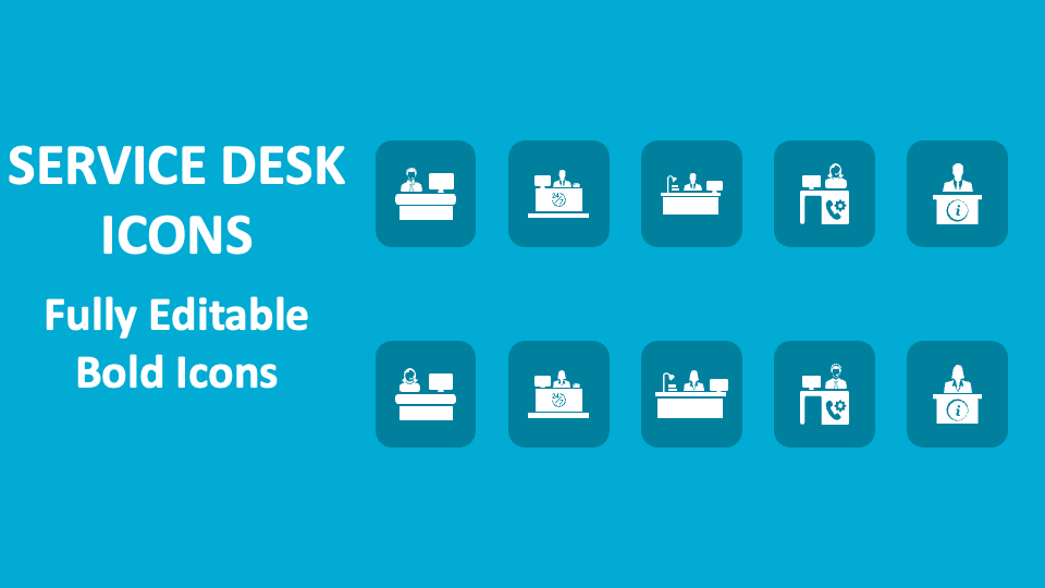 Service Desk Icons for PowerPoint and Google Slides - PPT Slides