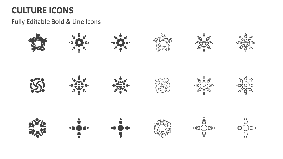 Culture Icons for PowerPoint and Google Slides - PPT Slides