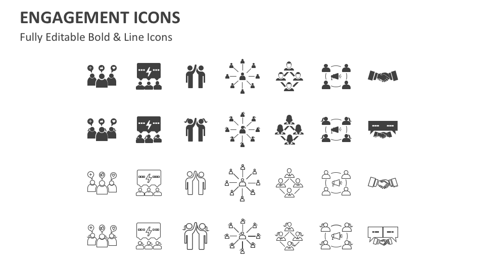 Engagement Icons PowerPoint Presentation Slides - PPT Template