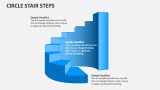 Circle Stair Steps PowerPoint and Google Slides Template - PPT Slides
