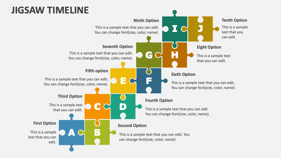 Jigsaw Timeline PowerPoint Presentation Slides - PPT Template