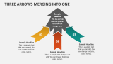 Three Arrows Merging into One PowerPoint Presentation Slides - PPT Template