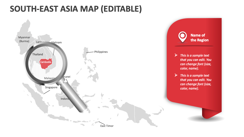 South-East Asia Map PowerPoint Presentation Slides - PPT Template