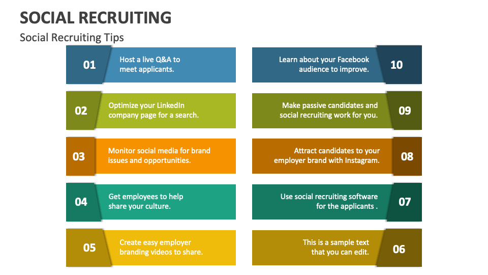 Social Recruiting PowerPoint Presentation Slides - PPT Template