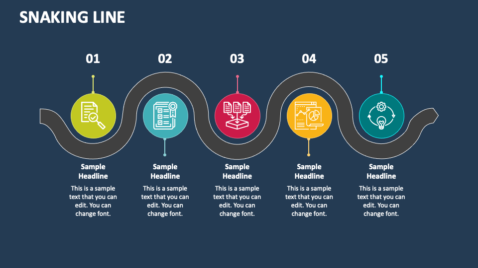Snaking Line PowerPoint Presentation Slides - PPT Template