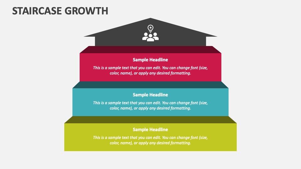 Staircase Growth PowerPoint and Google Slides Template - PPT Slides