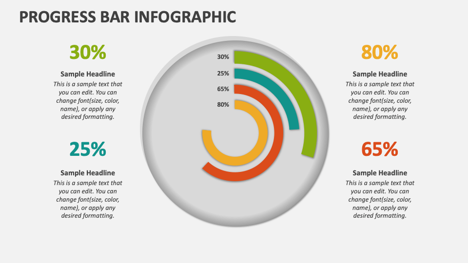 Progress Bar Infographic PowerPoint and Google Slides Template - PPT Slides