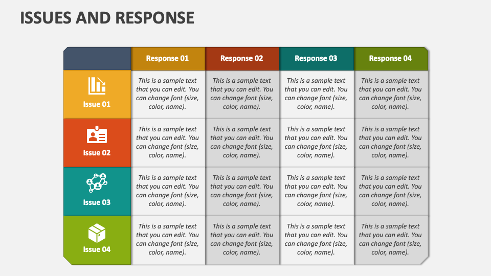 Issues and Response PowerPoint and Google Slides Template - PPT Slides