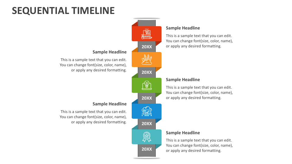 Sequential Timeline PowerPoint Presentation Slides - PPT Template