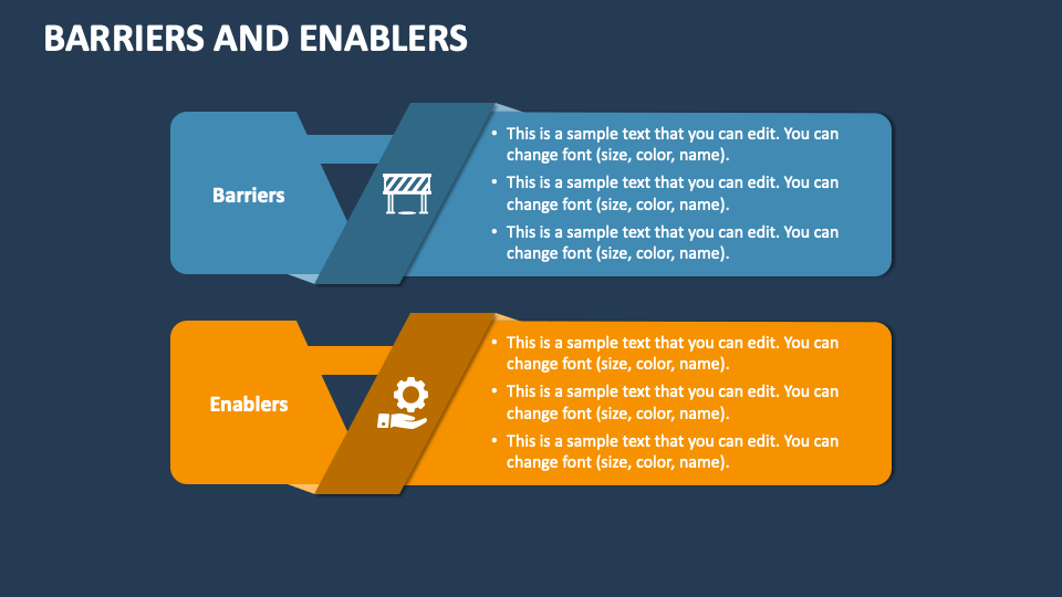 Barriers and Enablers PowerPoint and Google Slides Template - PPT Slides Barriers and Enablers PowerPoint and Google Slides Template - PPT Slides