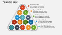 Triangle Balls PowerPoint Presentation Slides - PPT Template