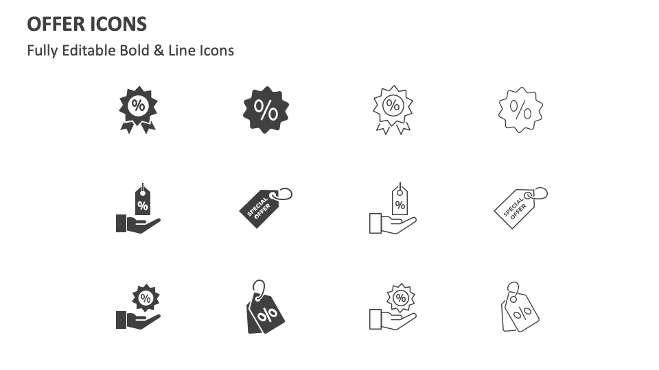 Offer Icons for PowerPoint and Google Slides - PPT Slides