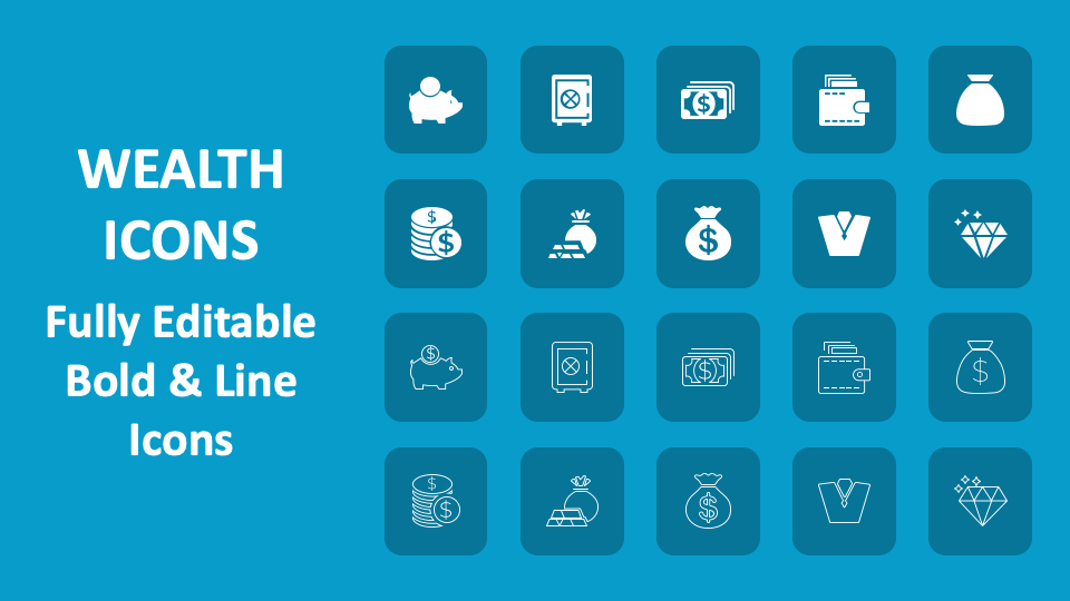 Wealth Icons for PowerPoint and Google Slides - PPT Slides