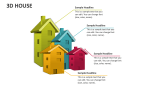 3D House PowerPoint Presentation Slides - PPT Template