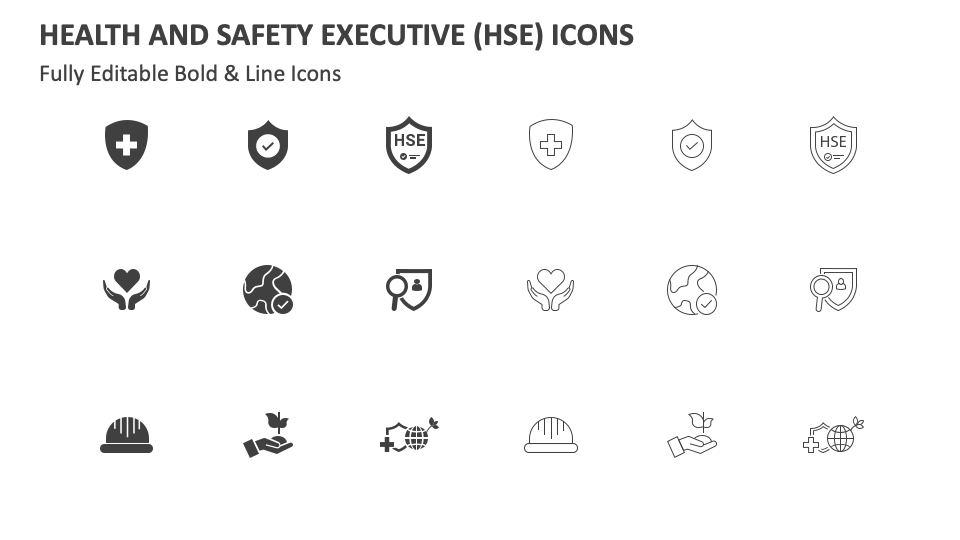 Health and Safety Executive (HSE) Icons for PowerPoint and Google ...