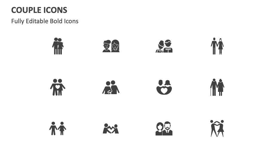 Couple Icons for PowerPoint and Google Slides - PPT Slides