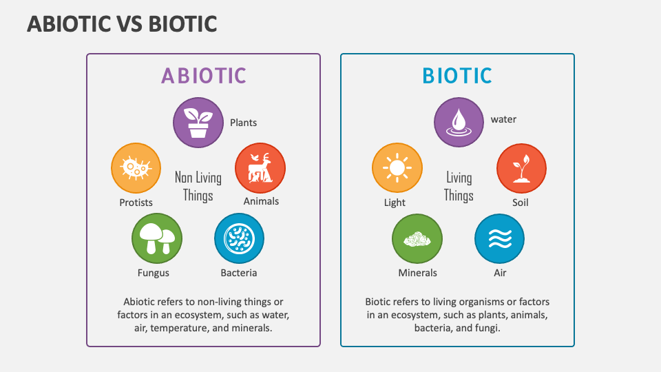 Abiotic Vs Biotic PowerPoint and Google Slides Template - PPT Slides