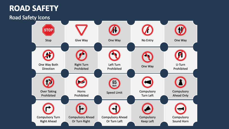 Road Safety PowerPoint Presentation Slides - PPT Template