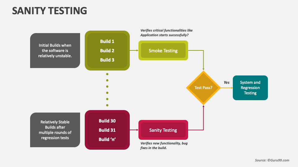 Sanity Testing PowerPoint Presentation Slides - PPT Template