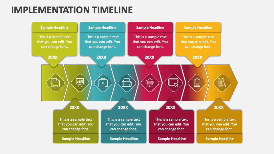Implementation Timeline PowerPoint and Google Slides Template - PPT Slides