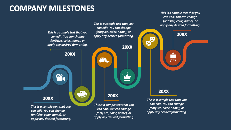 Company Milestones PowerPoint and Google Slides Template - PPT Slides