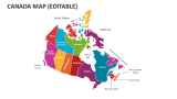 Canada Map PowerPoint Presentation Slides - PPT Template