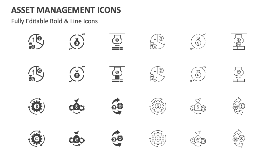 Asset Management Icons for PowerPoint and Google Slides - PPT Slides