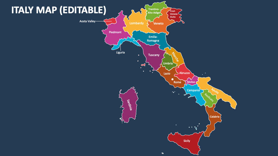 Italy Map PowerPoint Presentation Slides - PPT Template
